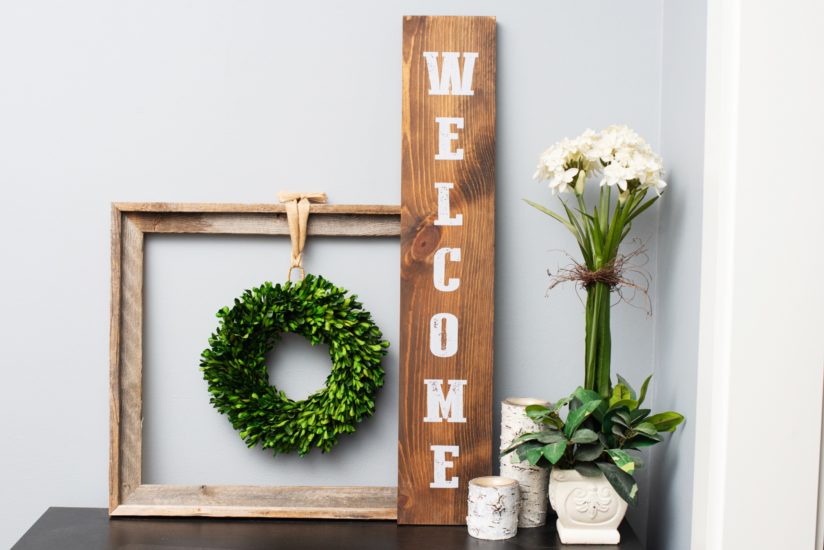 Western Farmhouse Style Vertical Welcome Sign – A&D Workshop